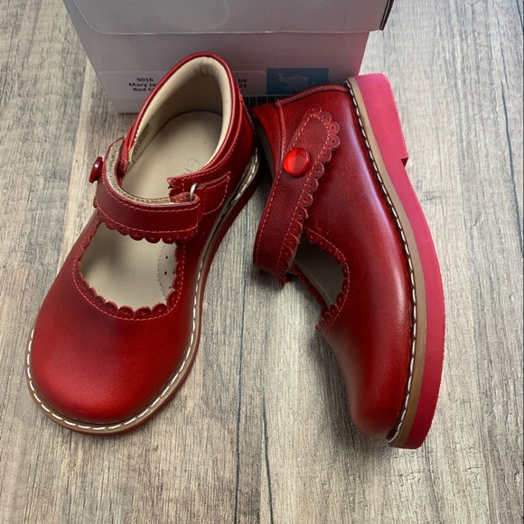Elephantito | Shoes | Elephantito Red Leather Mary Jane | Poshmark